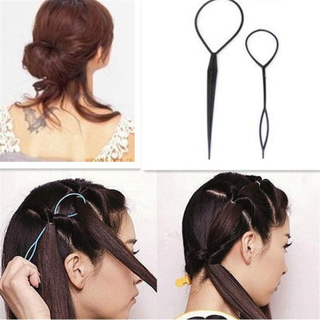 Satın alın 2PCS Women Girl Topsy Tail Hair Braided Ponytail Maker Easy ...