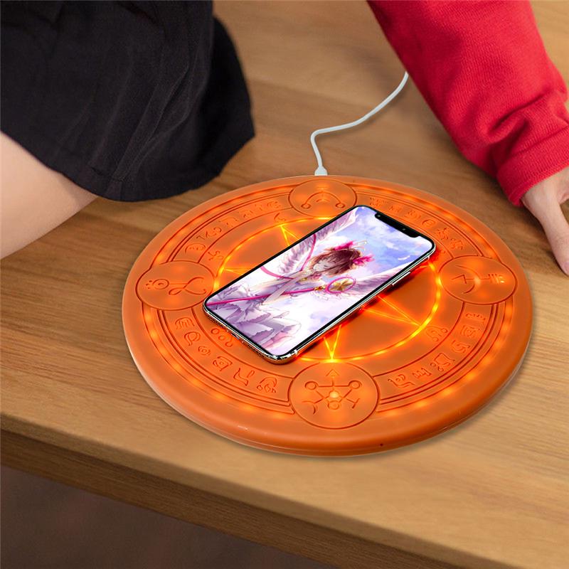 Buy Glowing Magic Array Qi Wireless Fast Charger 10W for iPhone Samsung ...