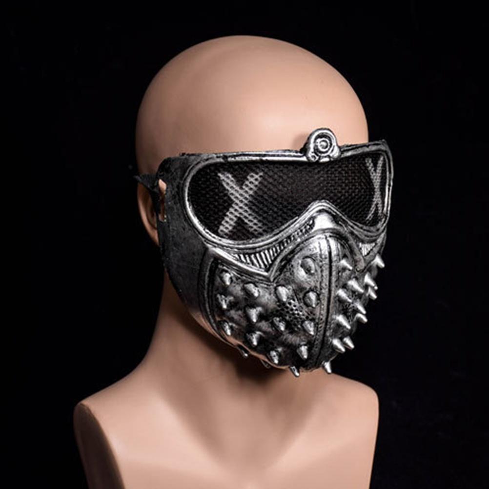Buy 1PC Steampunk Rivet Mask Scary Horror Half Face Mask for Masquerade ...