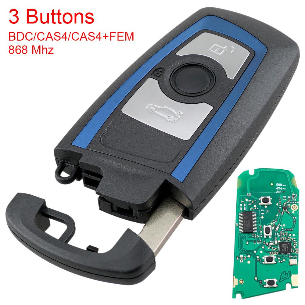 Buy 3 Buttons Remote Car Key Fob 868MHz Fit for 5 7 F Series FEM / BDC ...