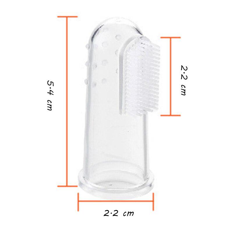 Buy Baby Silicone Toothbrush Infant Teeth Rubber Toddler Tongue ...