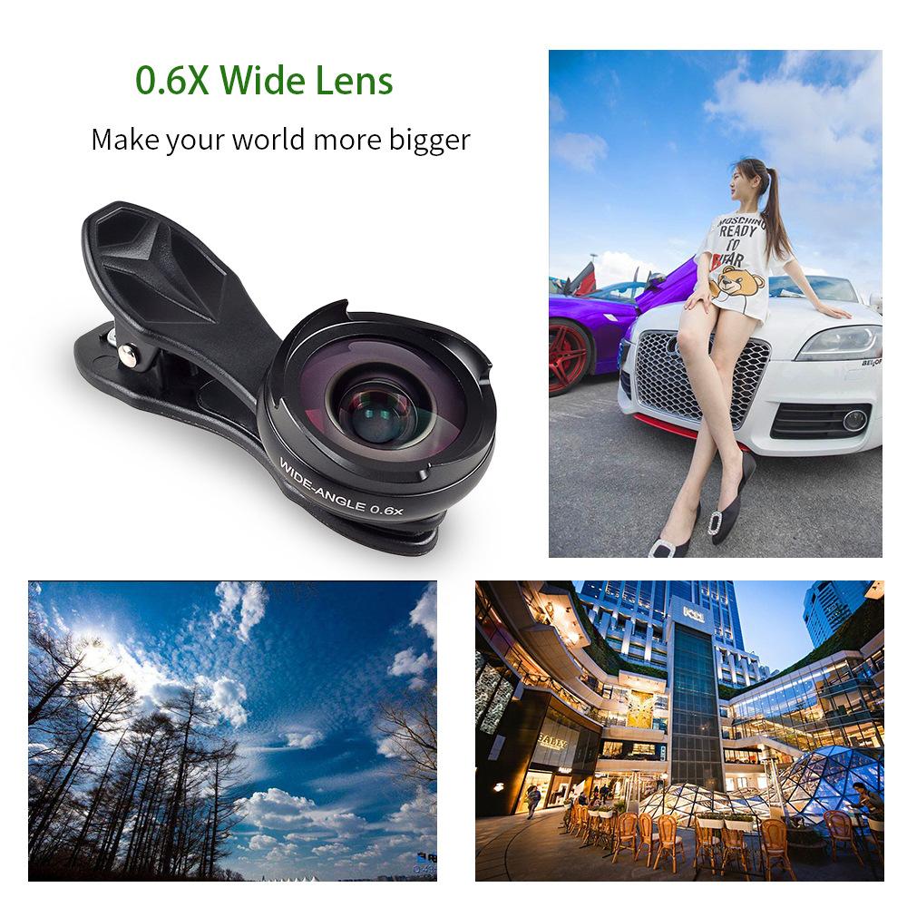 Buy APEXEL 2 In 1 Optic Lens 4k HD Professional Wide Angle+macro Lens ...
