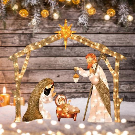 Cheap Nativity Scene Ornament Great Beautifully Bright Color Nativity ...