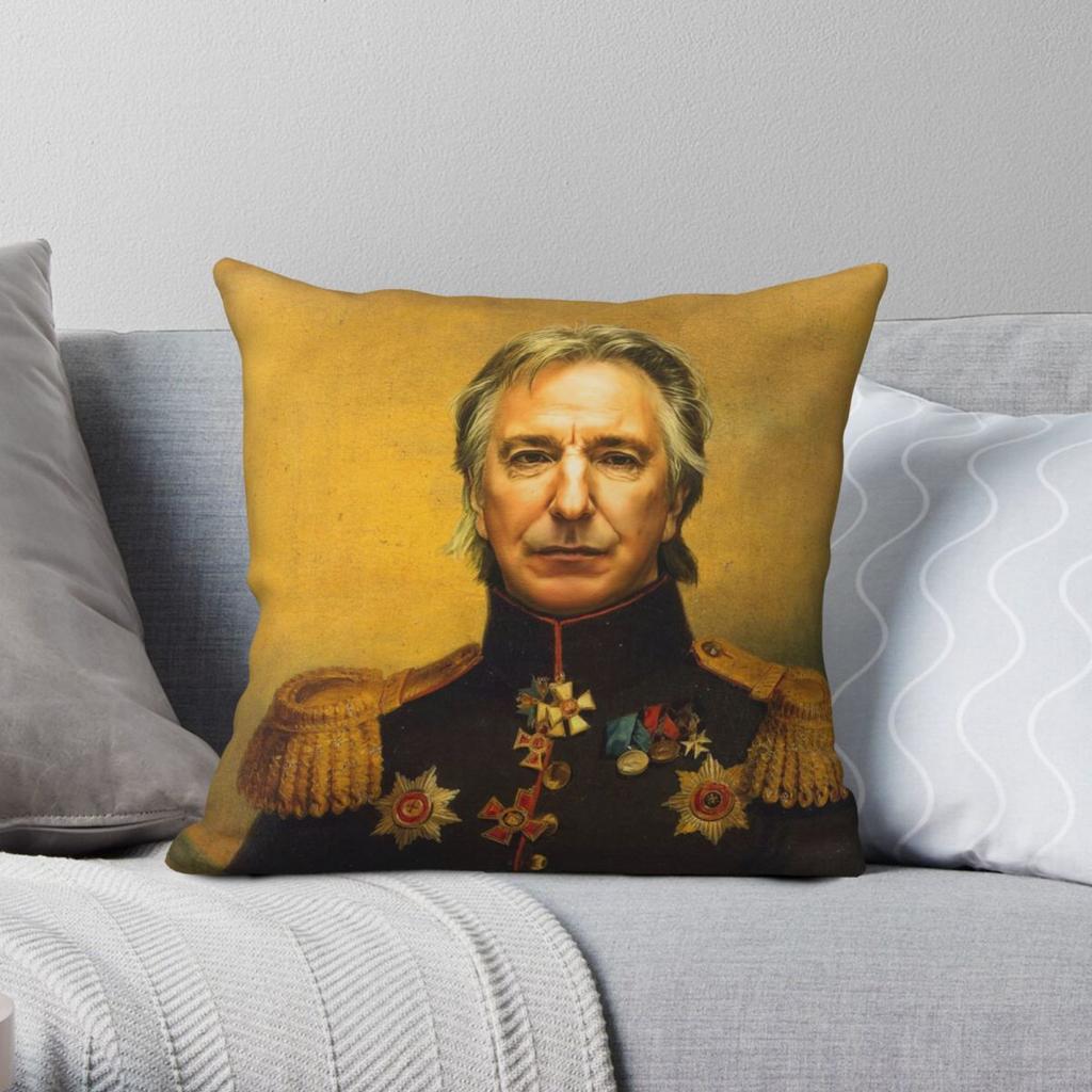 Satın alın Alan Rickman Replaceface Square Pillowcase Polyester Linen ...