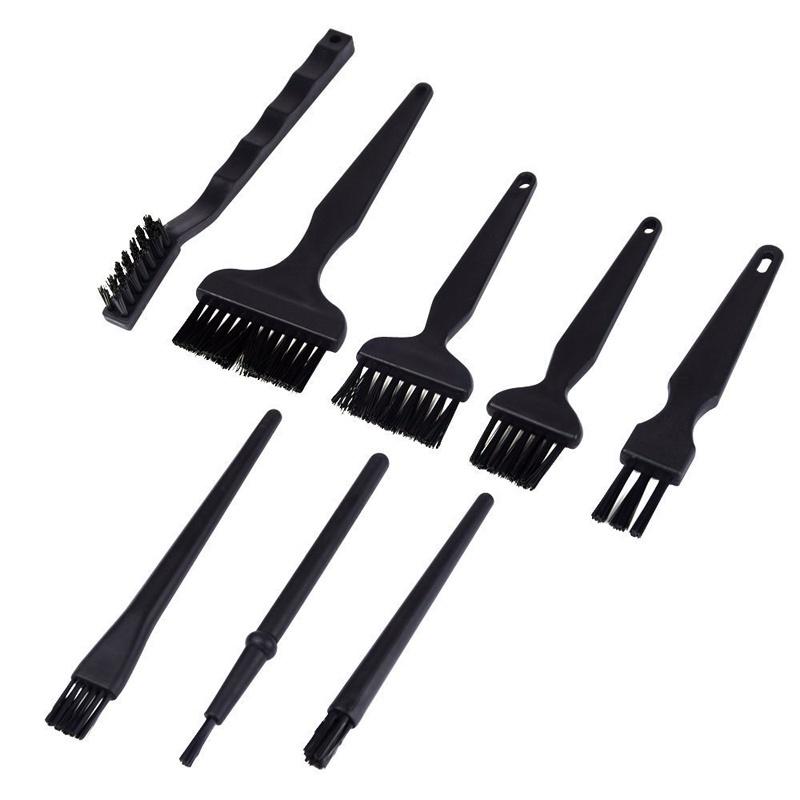 Buy 8pcs Black Non Slip Handle PCB Rework ESD Anti Static Dust Brush at ...