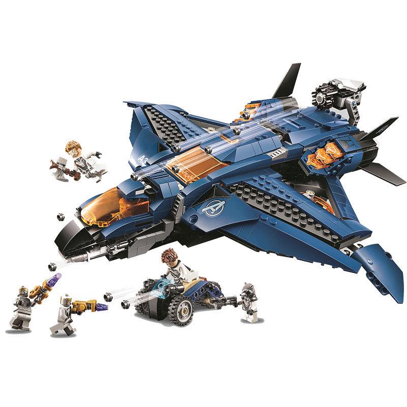 Avengers Ultimate Quinjet Brick Set Puzzle Plastic Assembly Bricks ...