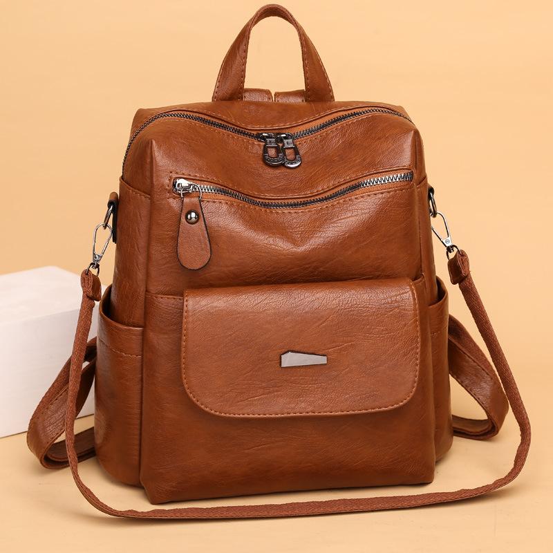 Buy Women's Fashion Street Trend Backpack Single Shoulder Messenger Bag ...