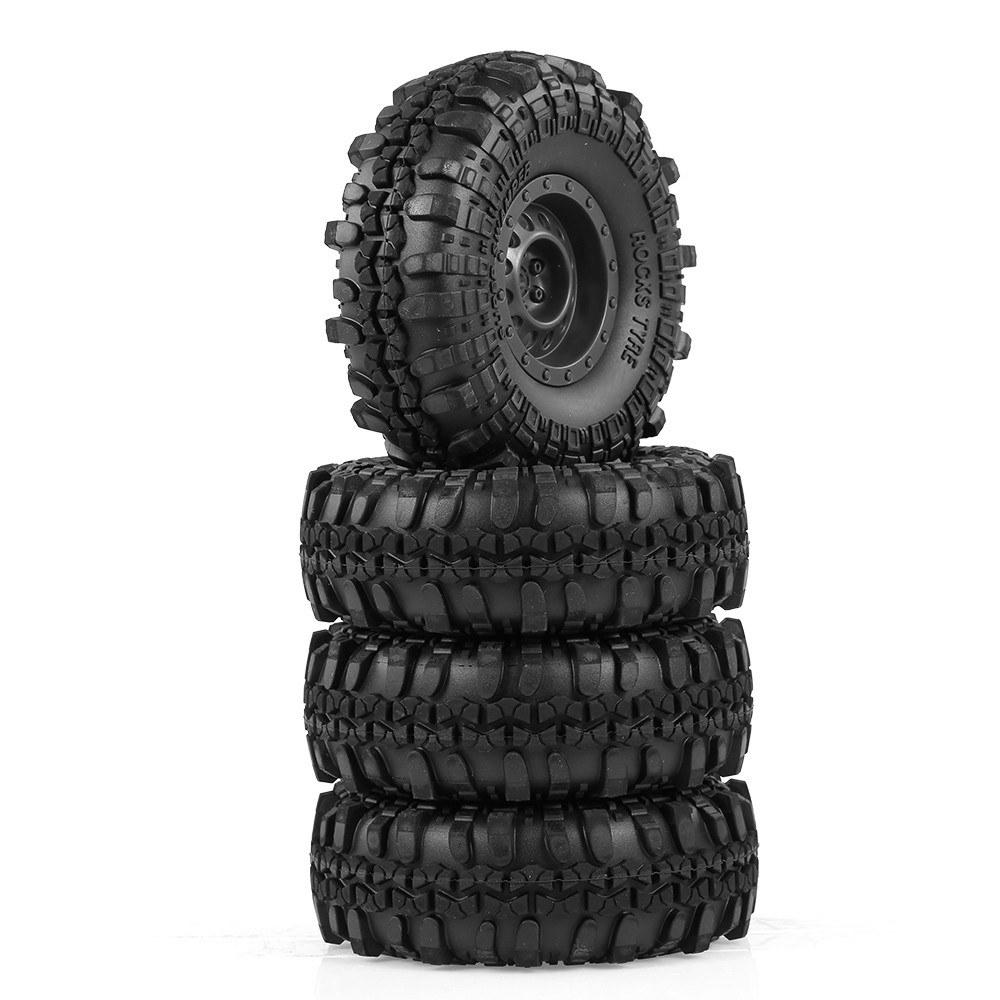Buy HBKS 4pcs AUSTAR 110mm 1.9 Inch Rim Rubber Tyre Tire Wheel for 1/10 ...