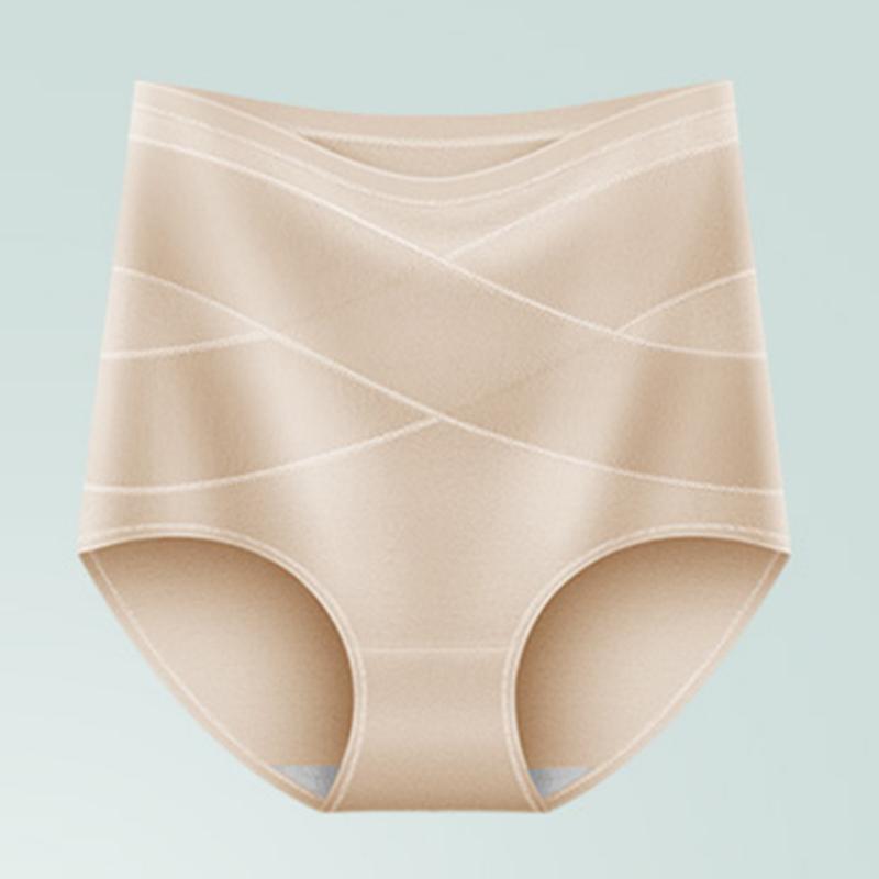Buy L-3XL Women High Waist Cotton Control Panties Women's Tummy Control ...
