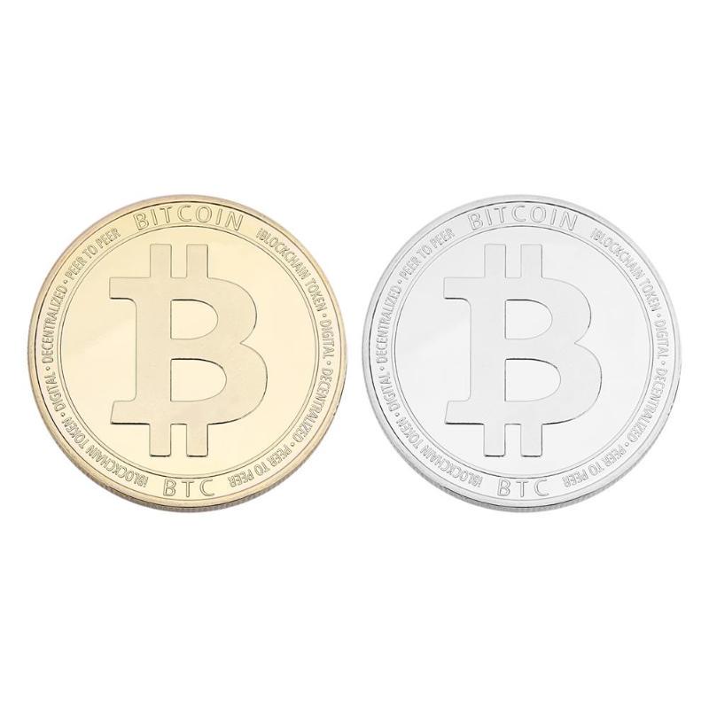 Buy Zinc Alloy Plated Non-currency Bitcoin Commemorative Coin Art ...