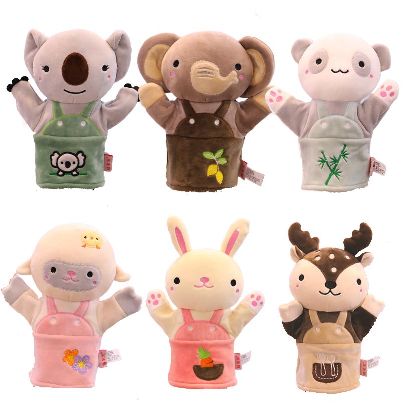Buy Puppet Hand Plush Animal Elephant Panda Deer Koala Plush Toys Soft ...