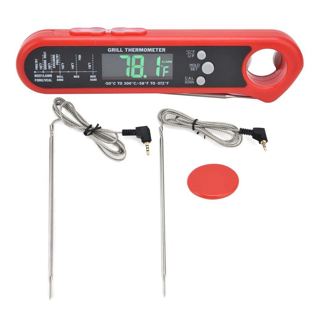 Cheap Foldable Food Thermometer Multi Probe Alarm Digital Temperature ...