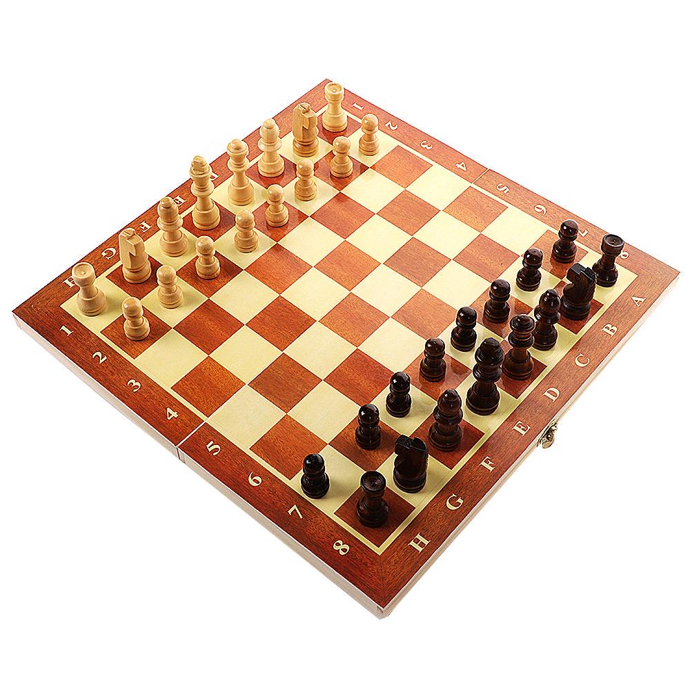 Buy 30*30cm Folding Board Wooden International Chess Game Pieces Set ...
