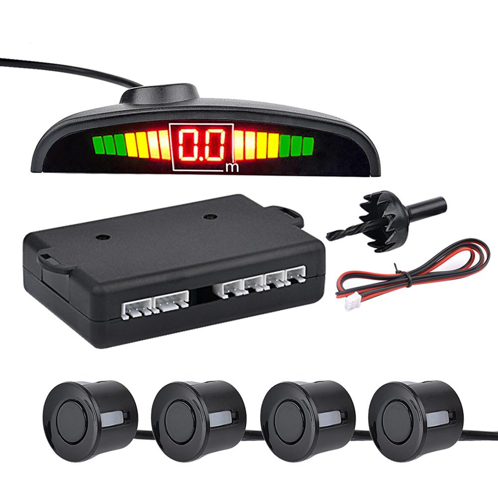 Buy Car Auto Parktronic LED Parking Sensor with 4 Sensors Reverse ...