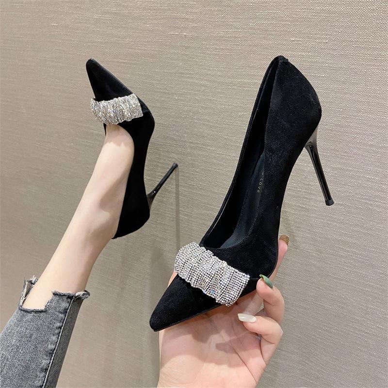 Cheap Roman Sandals High Heels Color Matching Cross Belt Women's Shoes ...