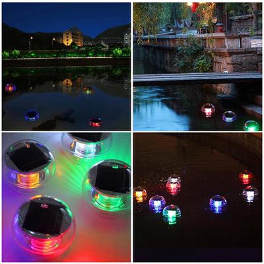 Solar Powered LED Color Changing Light Lamp Floating For Outdoor Yard ...