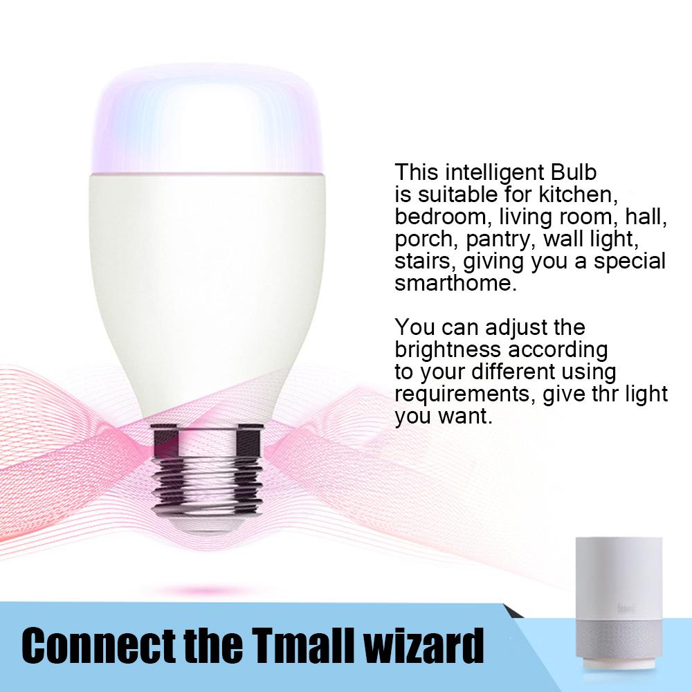 Buy Intelligent WiFi SmartBulb LED Light Lamp Remote Home IFTTT E27 7W ...
