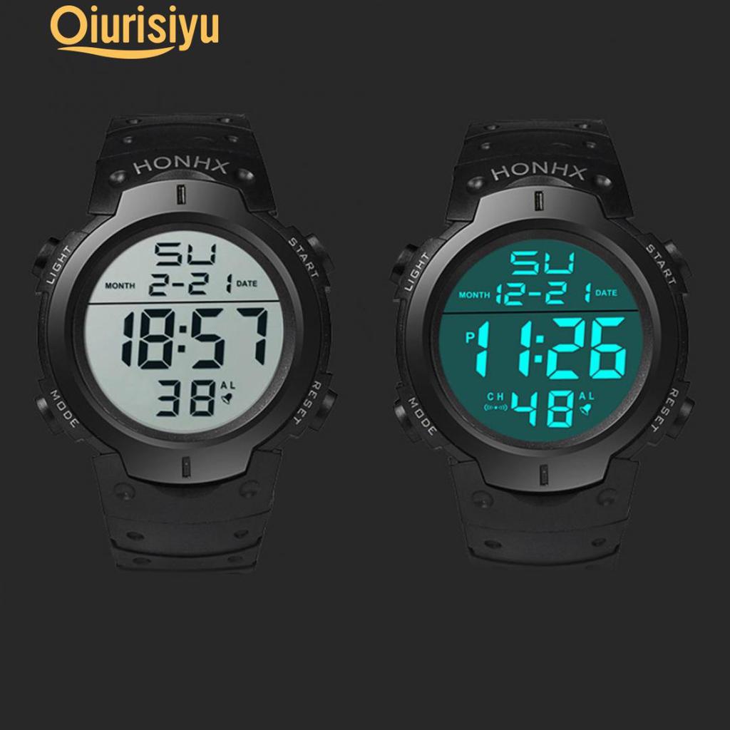 Buy Men's Water Resistant LED Backlight Date Digital Wrist Watch ...