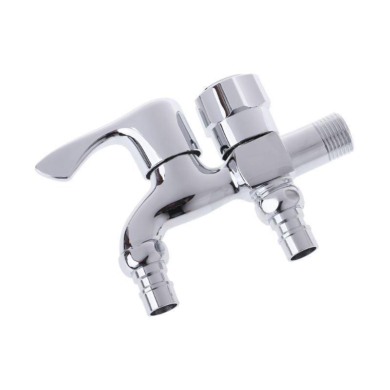Buy Multifunctional Washing Machine Faucet Double Outlet Dual Connector ...