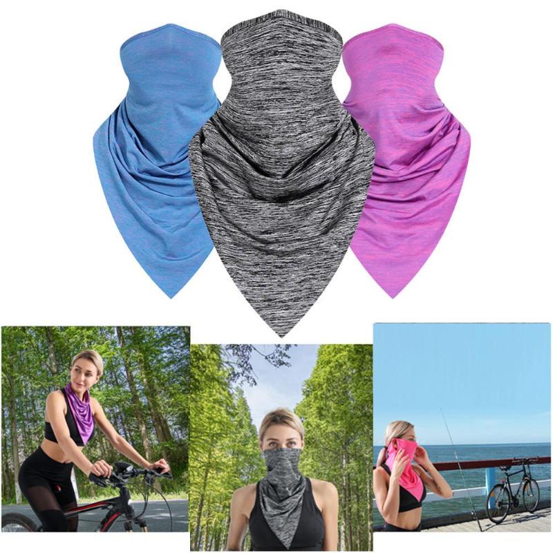 Buy Summer Outdoor Cycling Triangle Bandana Breathable Neck Scarf Face ...