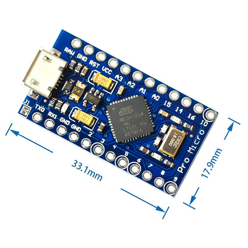 Dagu New Pro Micro Leonardo 16M for Arduino ATMEGA32U4 Board TE463 ...