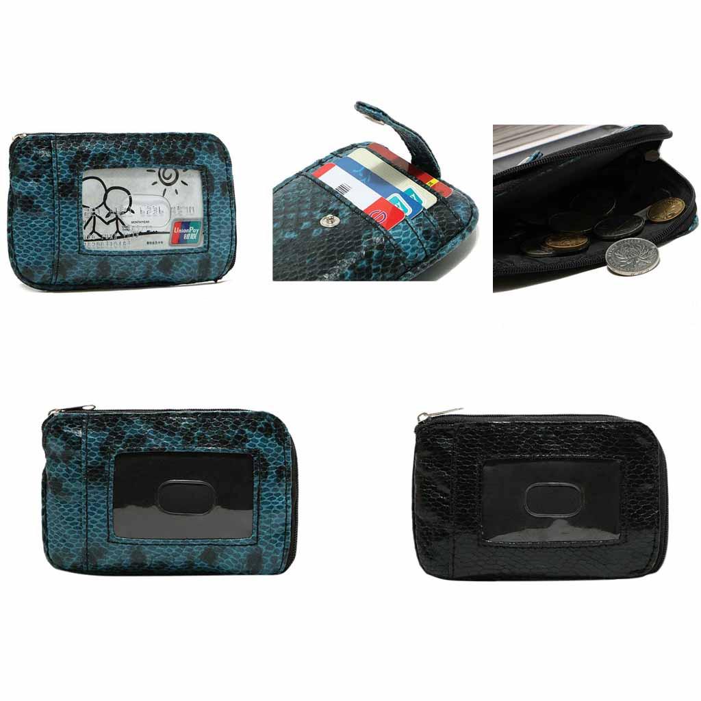 Buy Unisex Snake Pattern Coin Purse Buckle Bank Card Card Bag Zipper ...