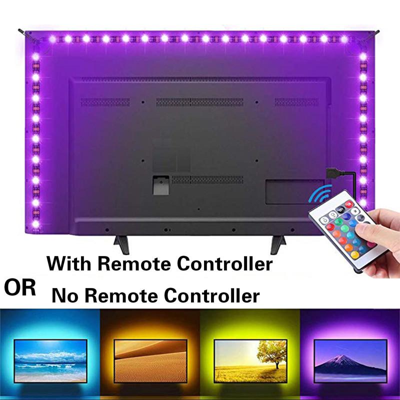 0.5/1/2M USB Powered LED for TV Background Lighting with Remote Control ...