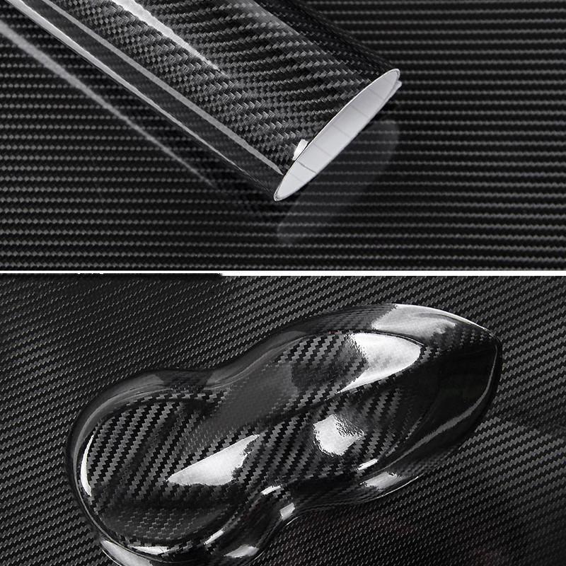 Buy 5D Carbon Fiber Vinyl Film Bubble Free Car DIY Sticker Decal Wrap ...