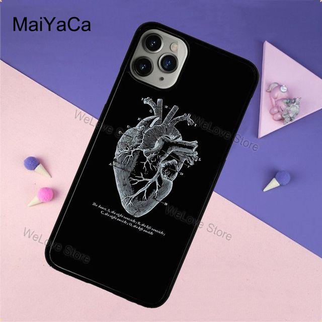 Buy Vintage Anatomical Heart Cardiac Brain Nurse Phone Case For Iphone ...