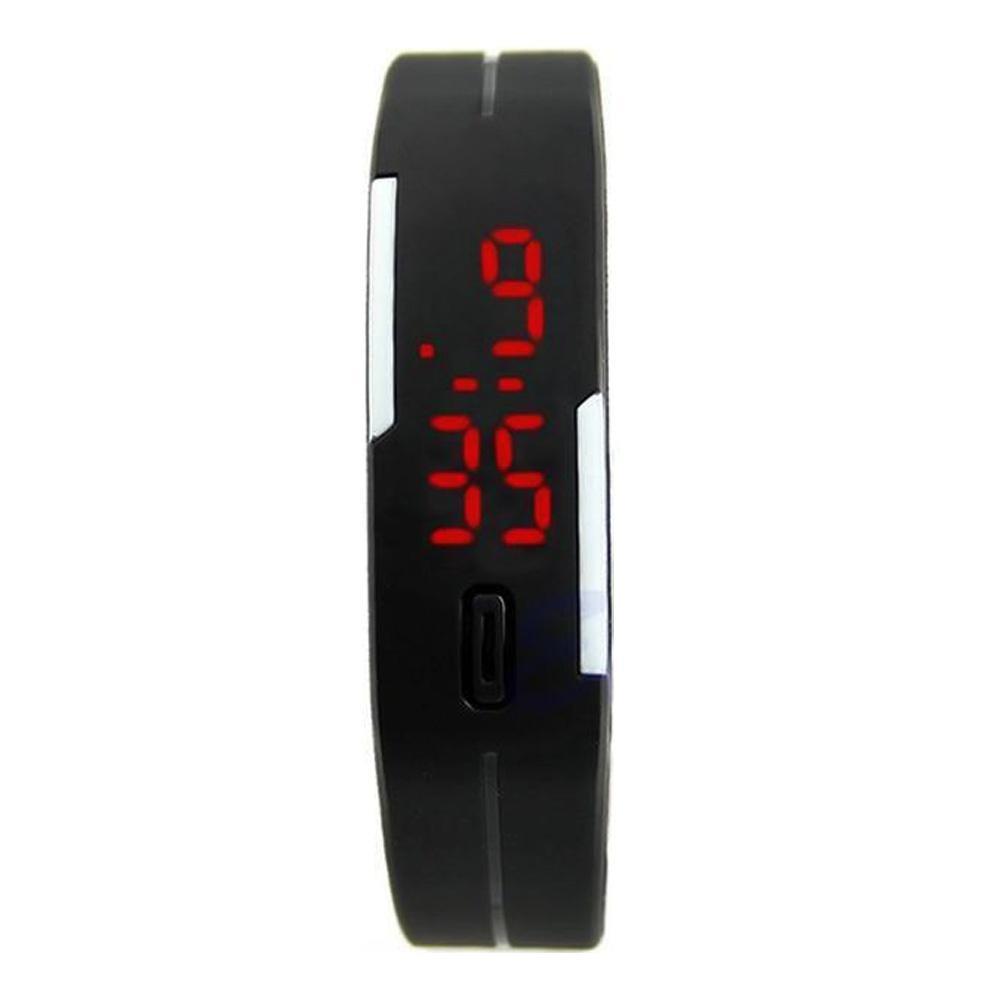 Buy LED Unisex Rubber Led Watch Date Bracelet Digital Sports Watch at ...