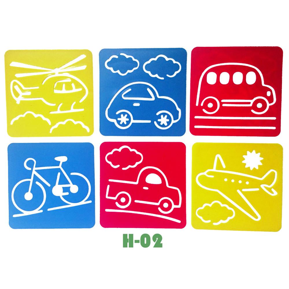 Buy Cartoon Drawing Stencil Set Kids Educational Toy DIY Toy Hollow ...
