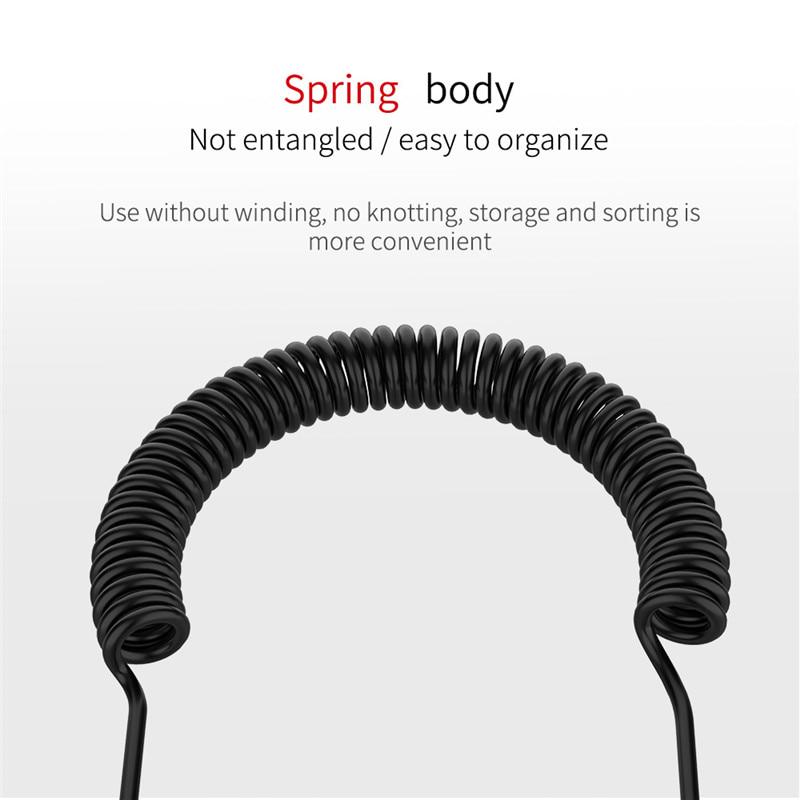 Buy Spring USB Cable 2.4A Fast Micro USB Type C Usb-c Charging Data ...