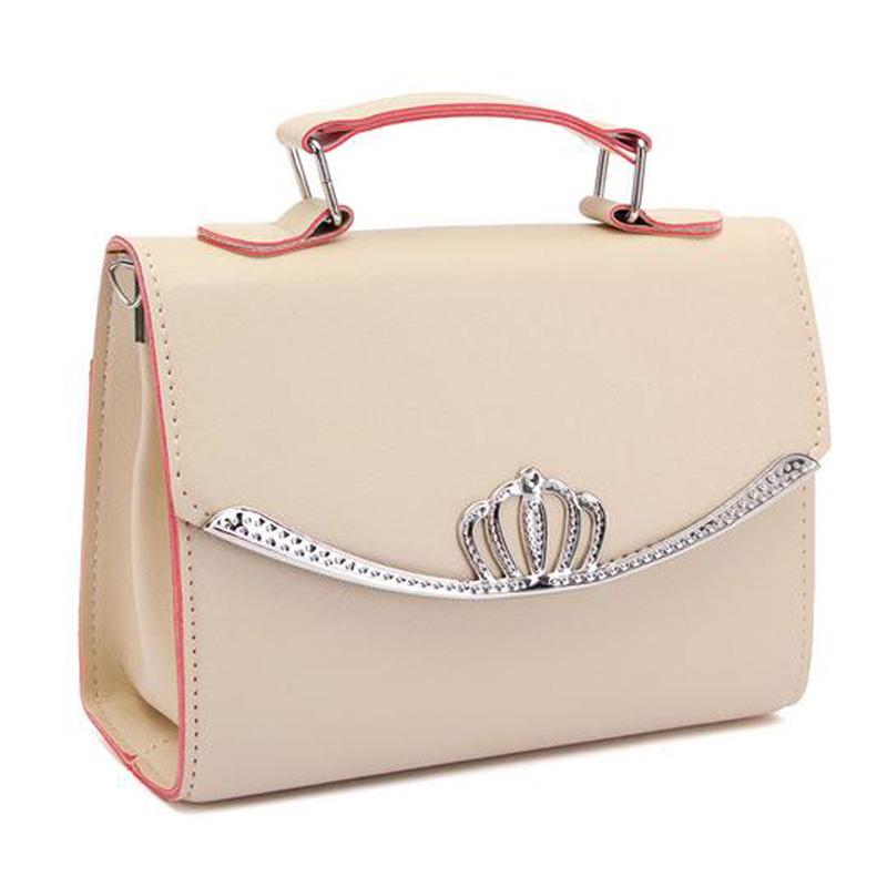 Buy Women PU Leather Shoulder Messenger Crossbody Elegant Crown Bag ...