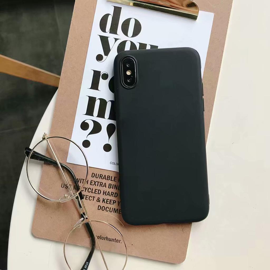 Cheap Solid Color Scrub Rubber TPU Slim Shockproof Phone Cover Case For ...