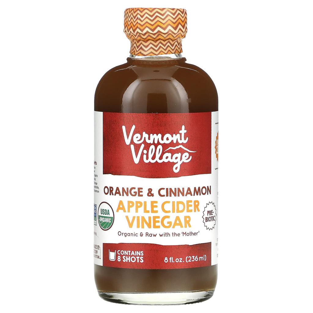 Vermont Village, Apple Cider Vinegar, Orange & Cinnamon, 8 fl oz (236 ...
