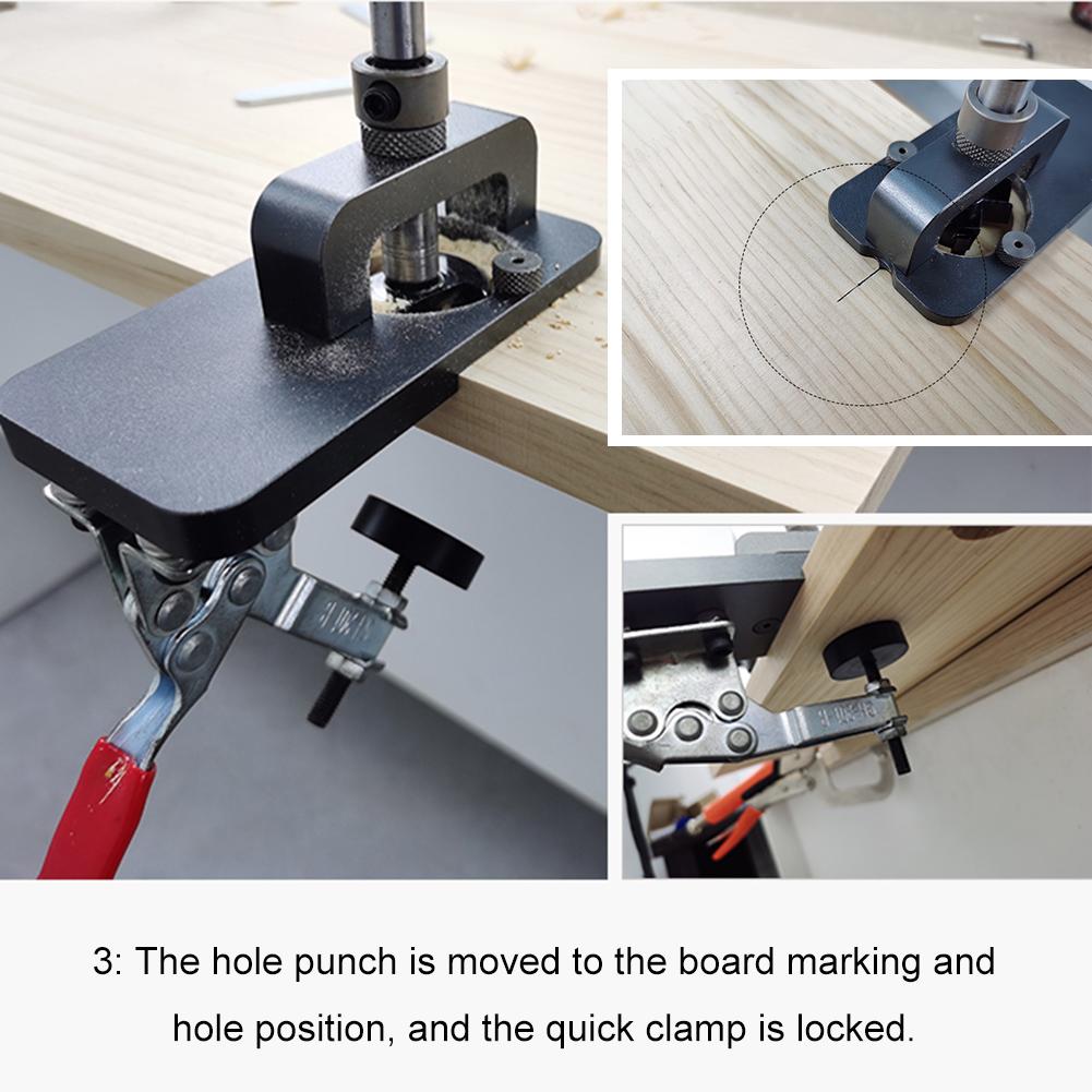 35mm Hinge Boring Jig Set Hole Opener Template Hole Drilling Guide ...