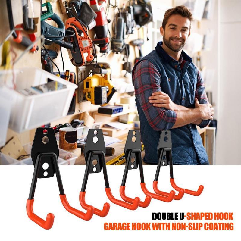 Buy Hook Garage Storage Tool Wall-Mounted Heavy-Duty U-Shaped Tool ...
