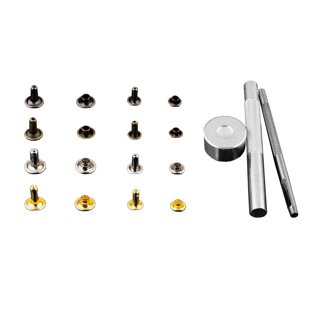 Buy Snap Fasteners Tools Kit Leather Rivets Set with Fixing Tools ...