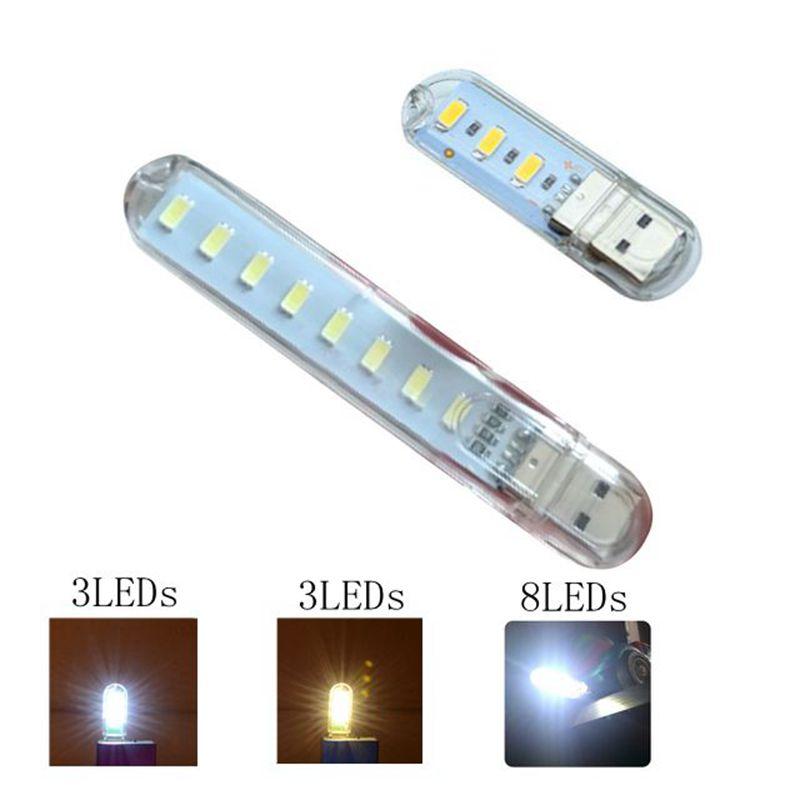 Buy Usb Led Livro Luzes 3leds 8leds Smd Led Lâmpada 5v Entrada De ...