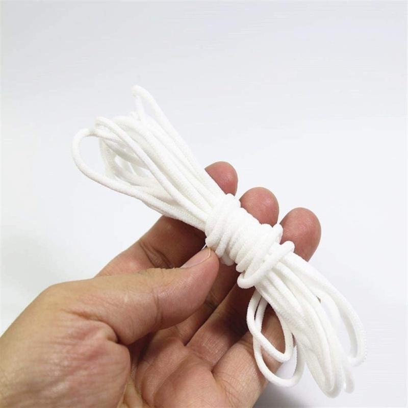 Buy 100/200m High Elastic Mask Rope Round Nylon Mask Ear Hanging Rope ...