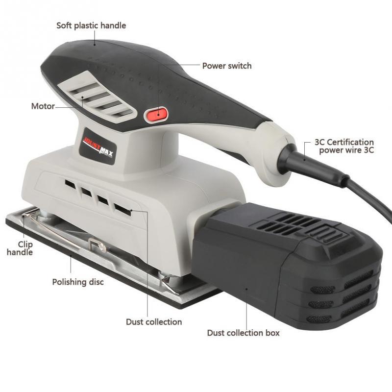 Buy 220V 200W Wall Polishing Square Sander Electric Sanding Machine ...