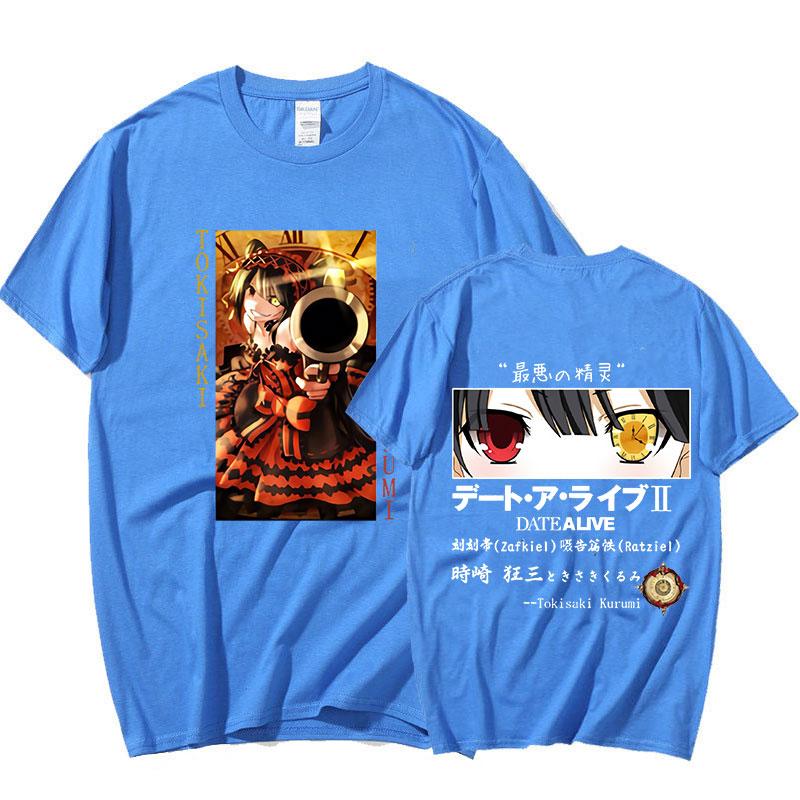 Cheap Japanese Anime Tokisaki Kurumi T-Shirt Harajuku Date A Live Print ...