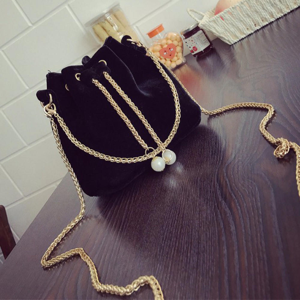 Buy Women Fashion Solid Handbag Drawstring Shoulder Bag Tote Ladies ...