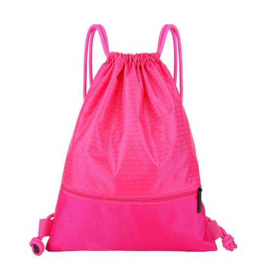 Cheap Nylon Waterproof Zipper Drawstring Backpack Outdoor Sport Fitness Storage Bag | Joom