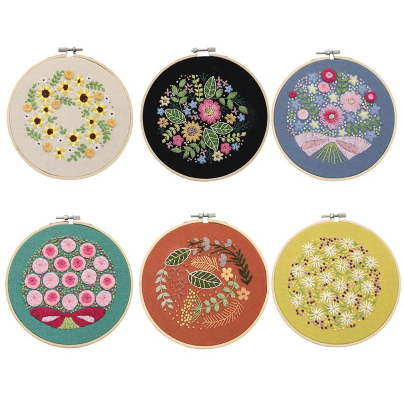 Buy Embroidery Starter Kits Diy Hand Cross Stitch Kit For Beginner ...