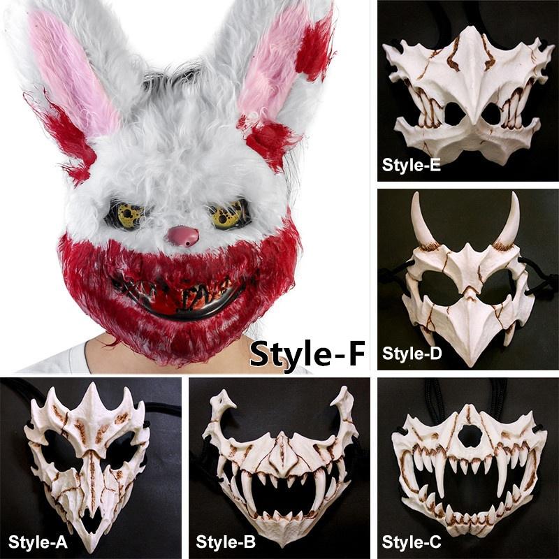 Buy New Bloody Rabbit Mask Halloween Horror Masks Masquerade Party ...
