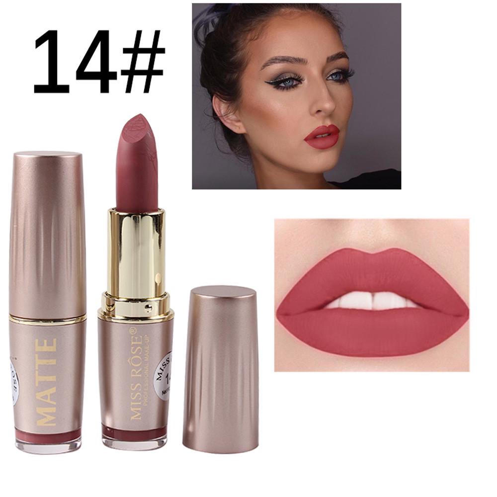 MISS ROSE Lipstick Matt Waterproof Long Lasting Lip Cosmetic Beauty ...