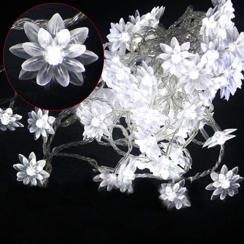 Double-layer Lotus Flower Waterproof Light Outdoor String Lights ...