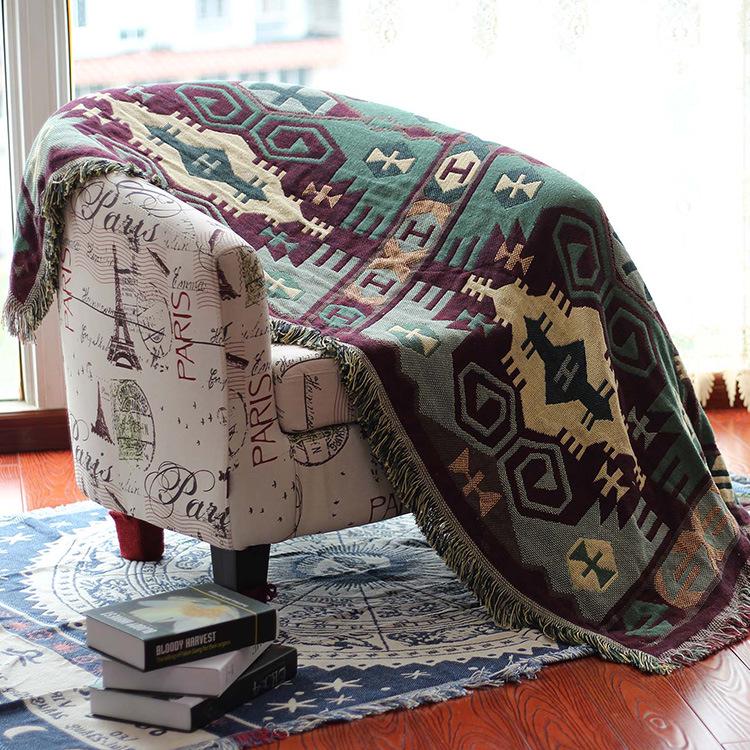 Multi Colored Sofa Throws | Baci Living Room