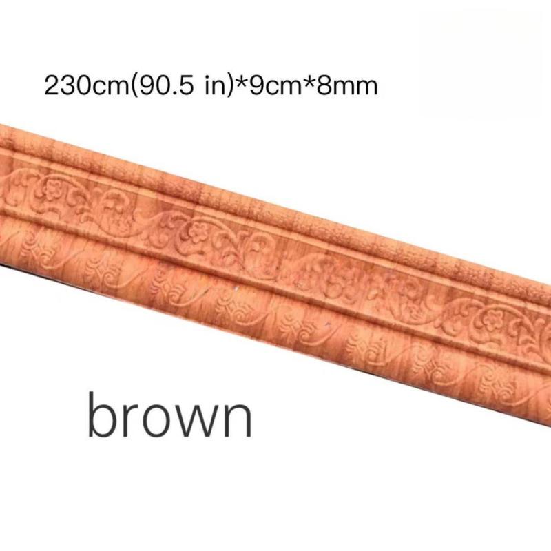 Satın alın 9CM*2.3M 3D Wallpaper PE Foam Sticker Boarder line for ...